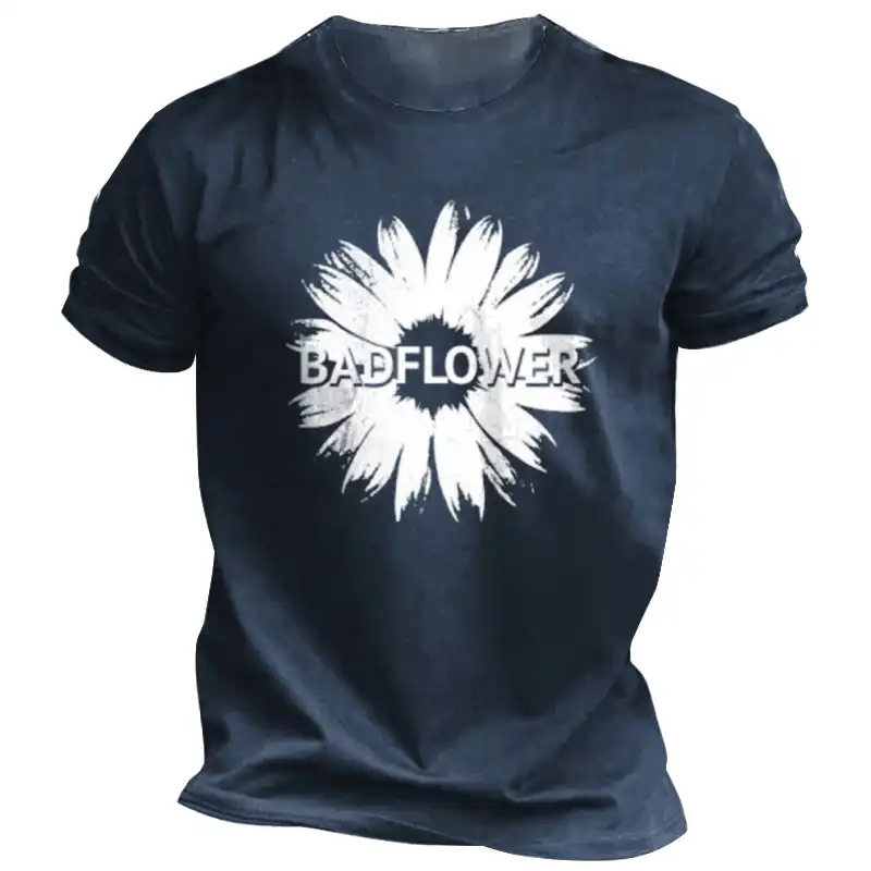 Men's Badflower Concert Fans Casual Short Sleeve T-Shirt